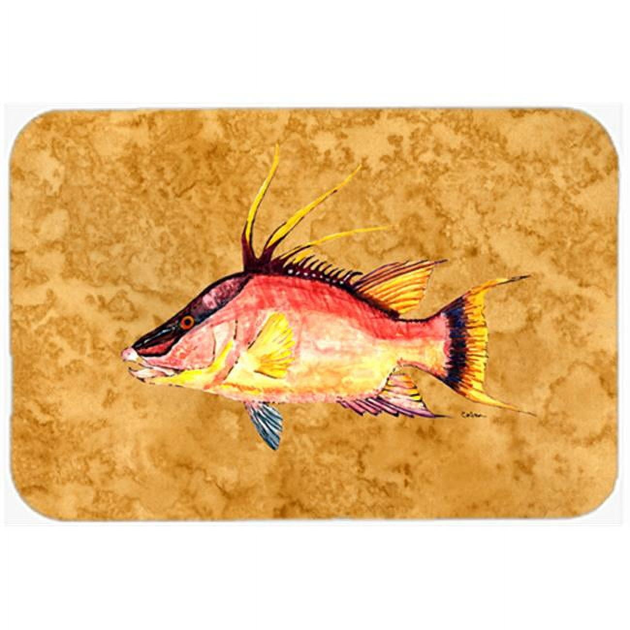 Hog Snapper On Gold Glass Cutting Board- Large - Walmart.com