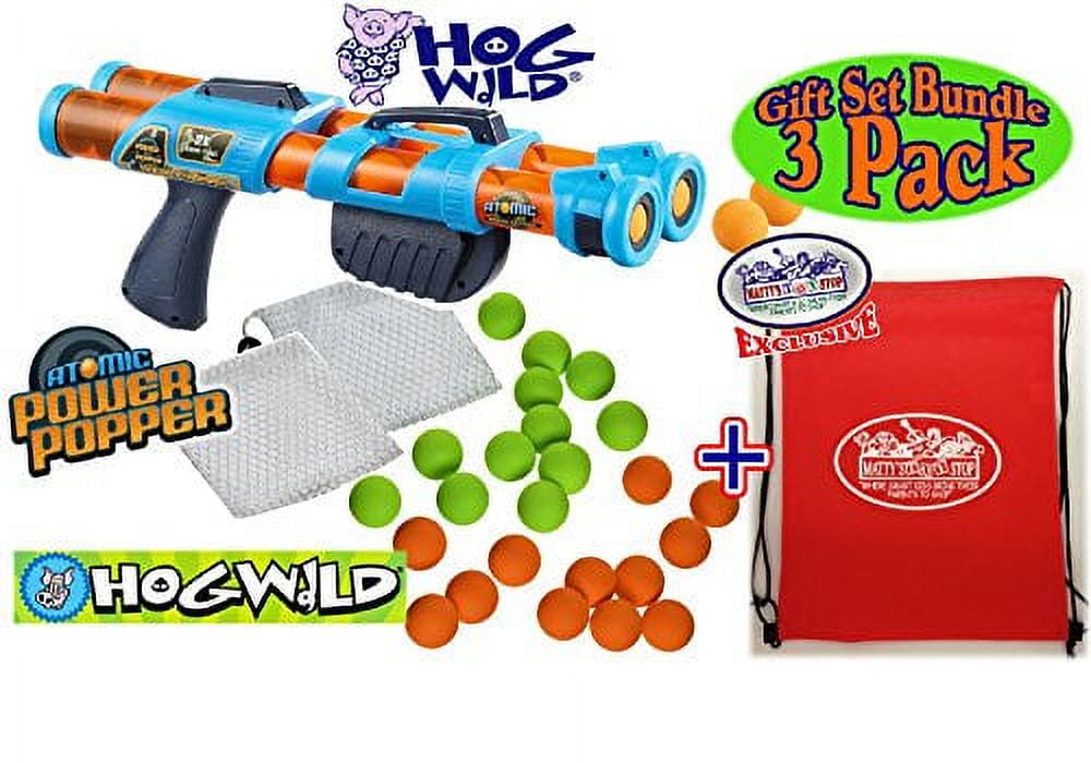 Hog Wild Atomic Double Barrel Power Popper Pump Action Blaster, with ...