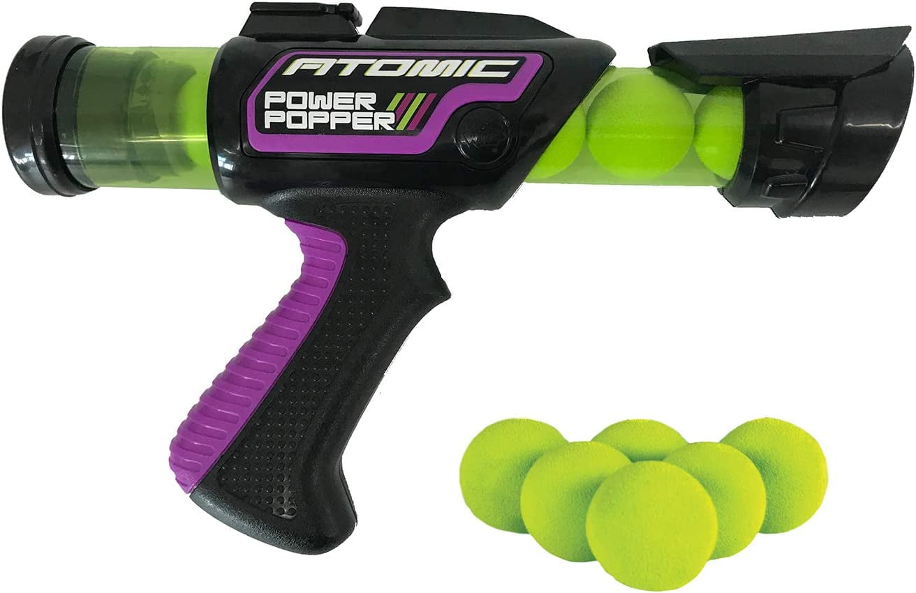 Hog Wild Atomic Power Popper 6X - Rapid Fire Foam Ball Blaster - Blasts ...