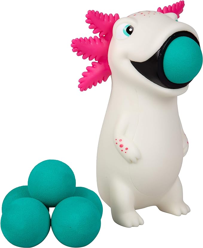 Hog Wild Axolotl Fish Popper Toy - Pop Foam Balls Up to 20 Feet - 6 ...