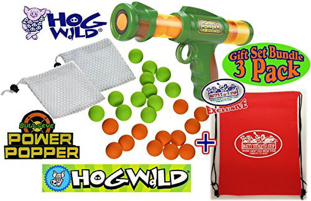 Hog Wild Bullseye Six Shooter Power Popper Pump Action Blaster, with ...
