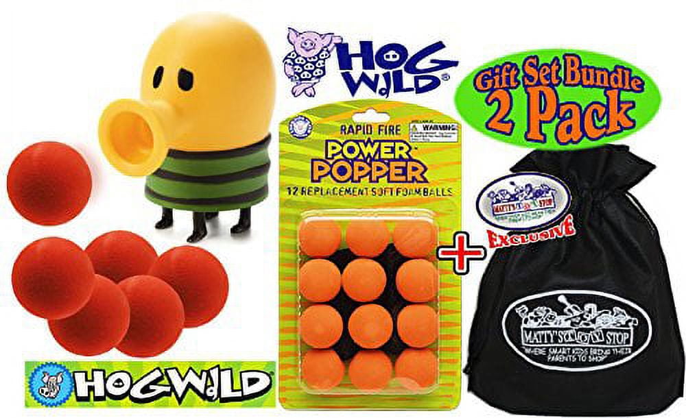 Hog Wild Doodle Jump Popper & Power Popper Refill (Orange) Gift Set ...