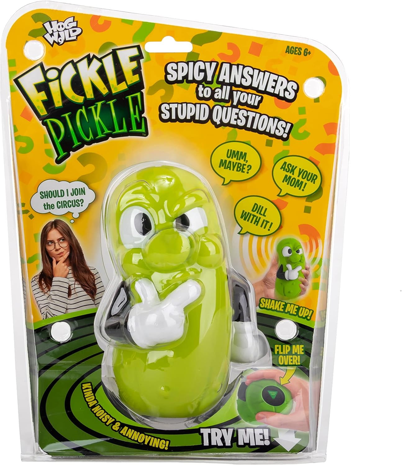 Hog Wild Fickle Pickle - Spicy Answer Shake, Fun & Quirky Response Generator - Interactive ...