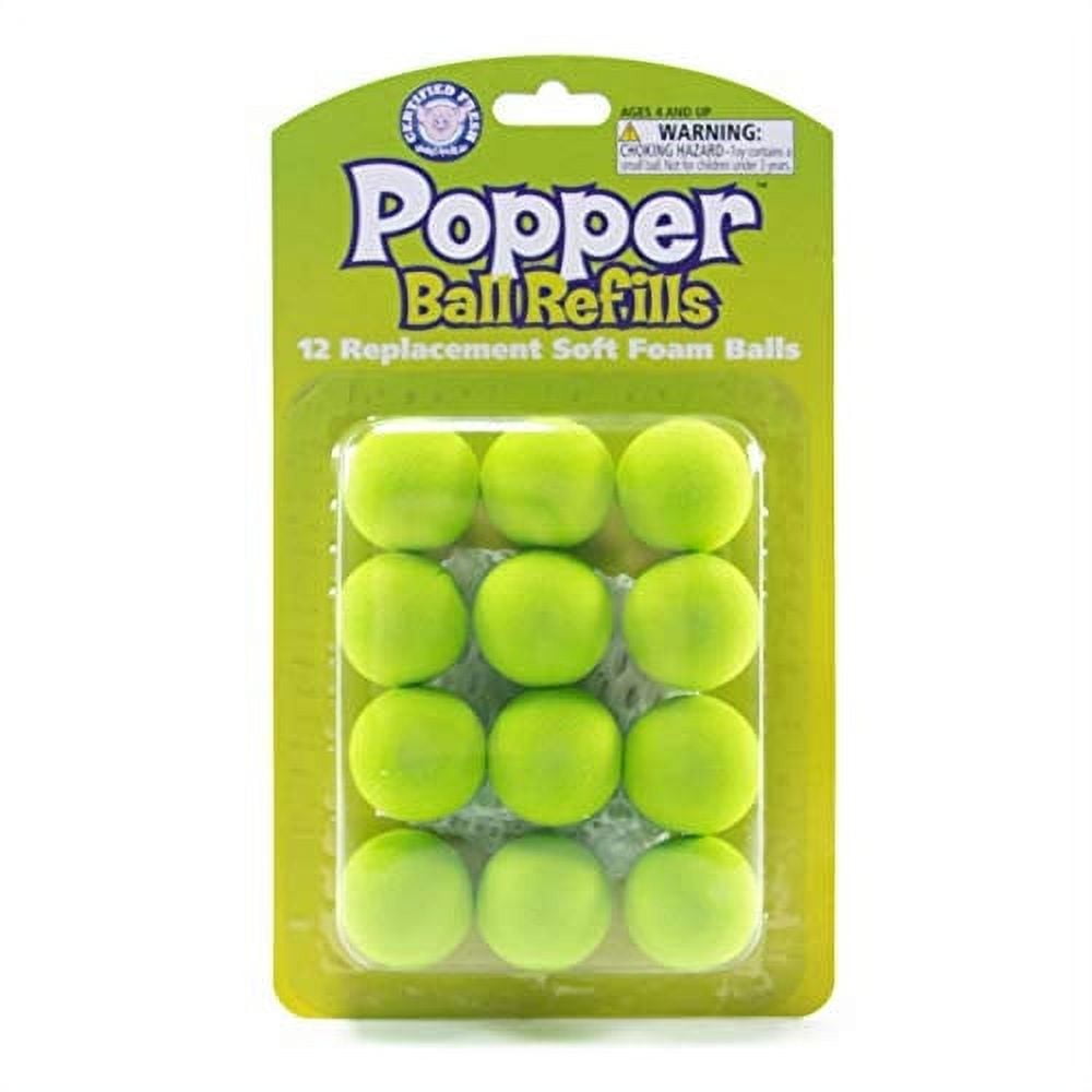 Hog Wild Green Foam Refill Balls, Pack of 12 - for Poppers and Power ...