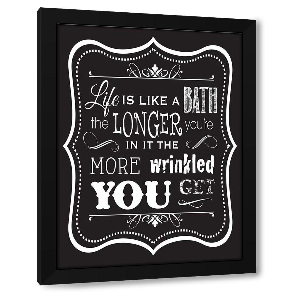 Melody Hogan 19x24 Black Modern Wood Framed Wall Art Titled - Bath ...