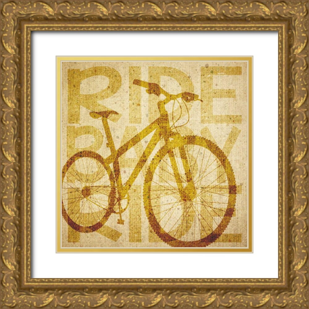 Hogan, Melody 20x20 Gold Ornate Wood Framed with Double Matting Museum Art Print Titled - Bike ...