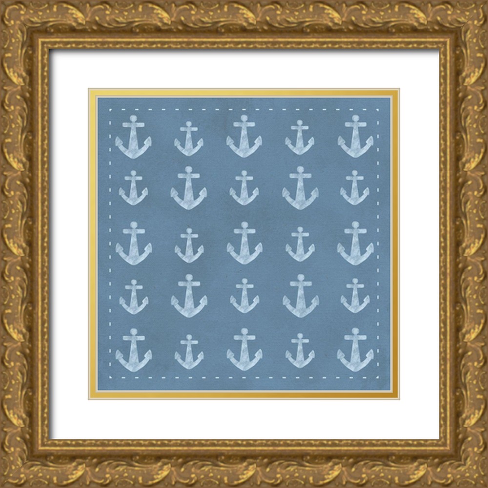 Hogan, Melody 26x26 Gold Ornate Wood Framed with Double Matting Museum ...