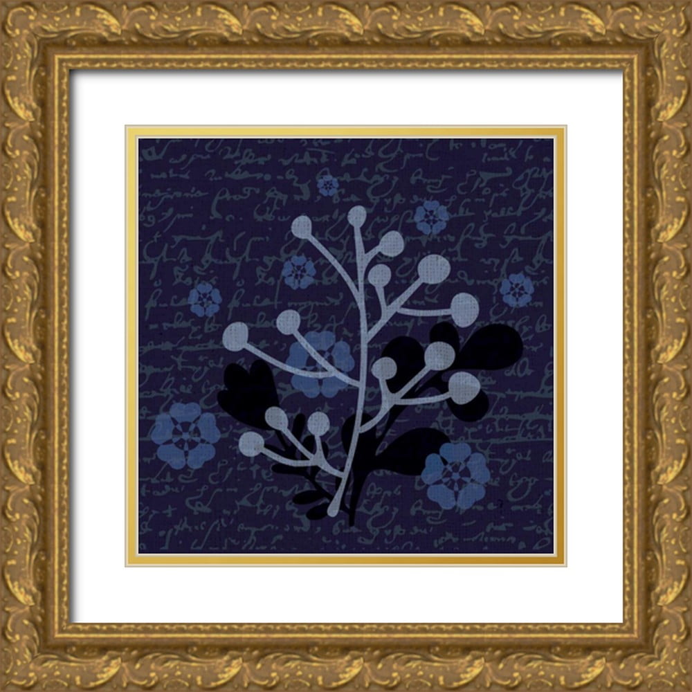 Hogan, Melody 26x26 Gold Ornate Wood Framed with Double Matting Museum Art Print Titled - Indigo ...