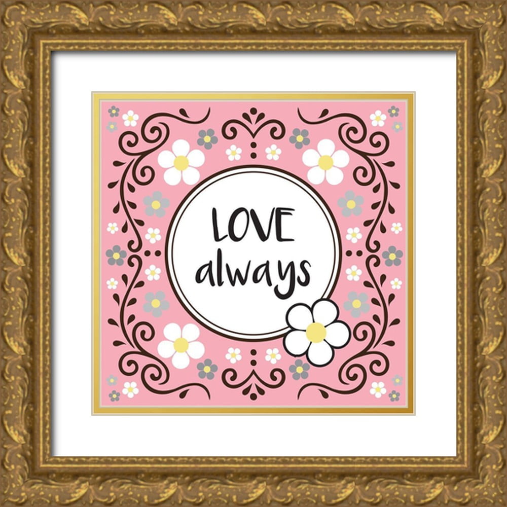 Hogan, Melody 26x26 Gold Ornate Wood Framed with Double Matting Museum Art Print Titled ...