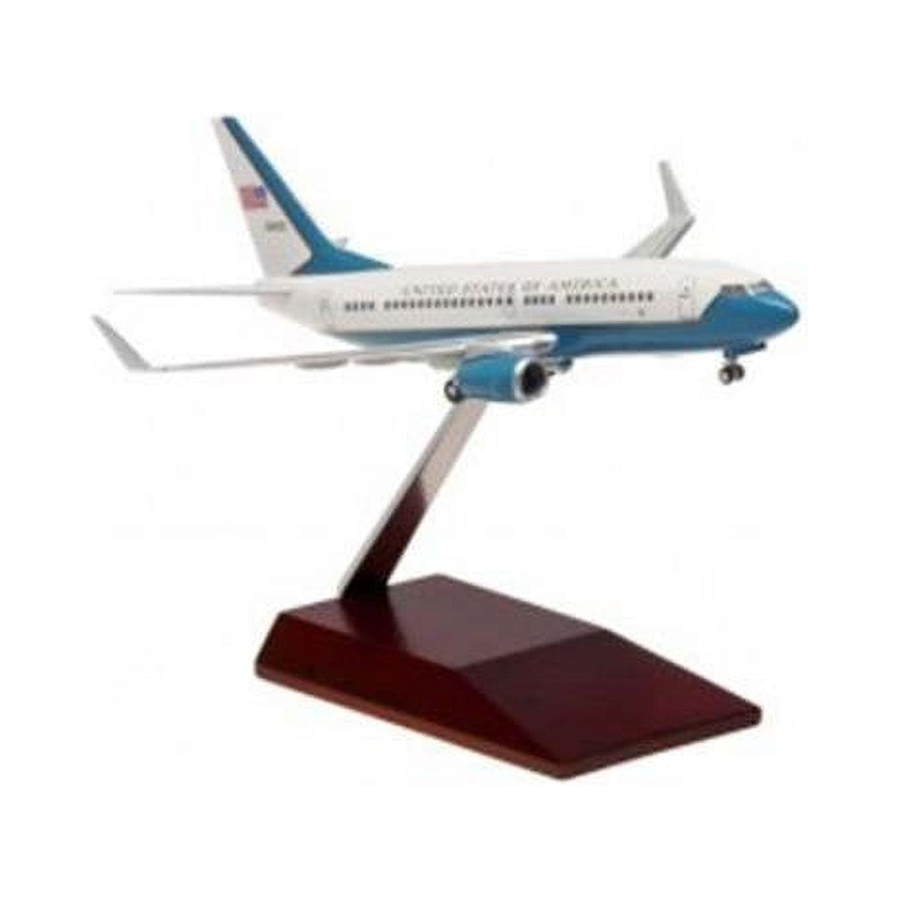 Hogan Wings 1-200 Commercial Models USAF 737-700w 1-200 with Wood Stand ...