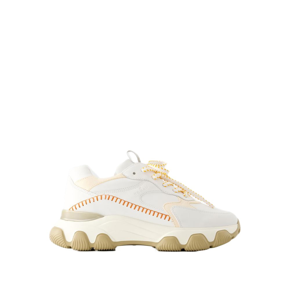 Hogan Hyperactive Sneakers - Leather - White/Brown White (Women's ...