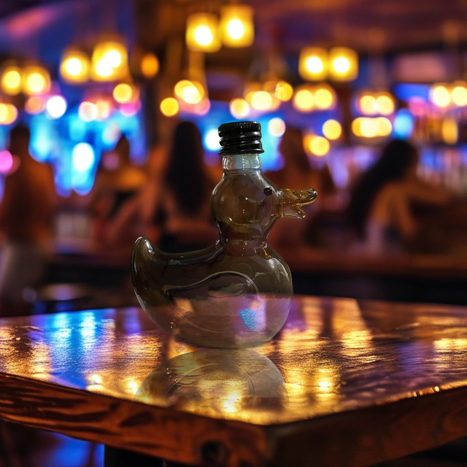 Hogarize Funny Whiskey Duck Bottle,10 oz Carved Whiskey Glass,Whiskey ...