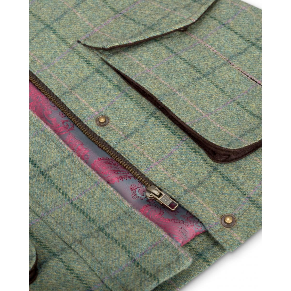Hoggs of Fife Roslin Technical Tweed Field Coat Spring Bracken 8 Tweed ...
