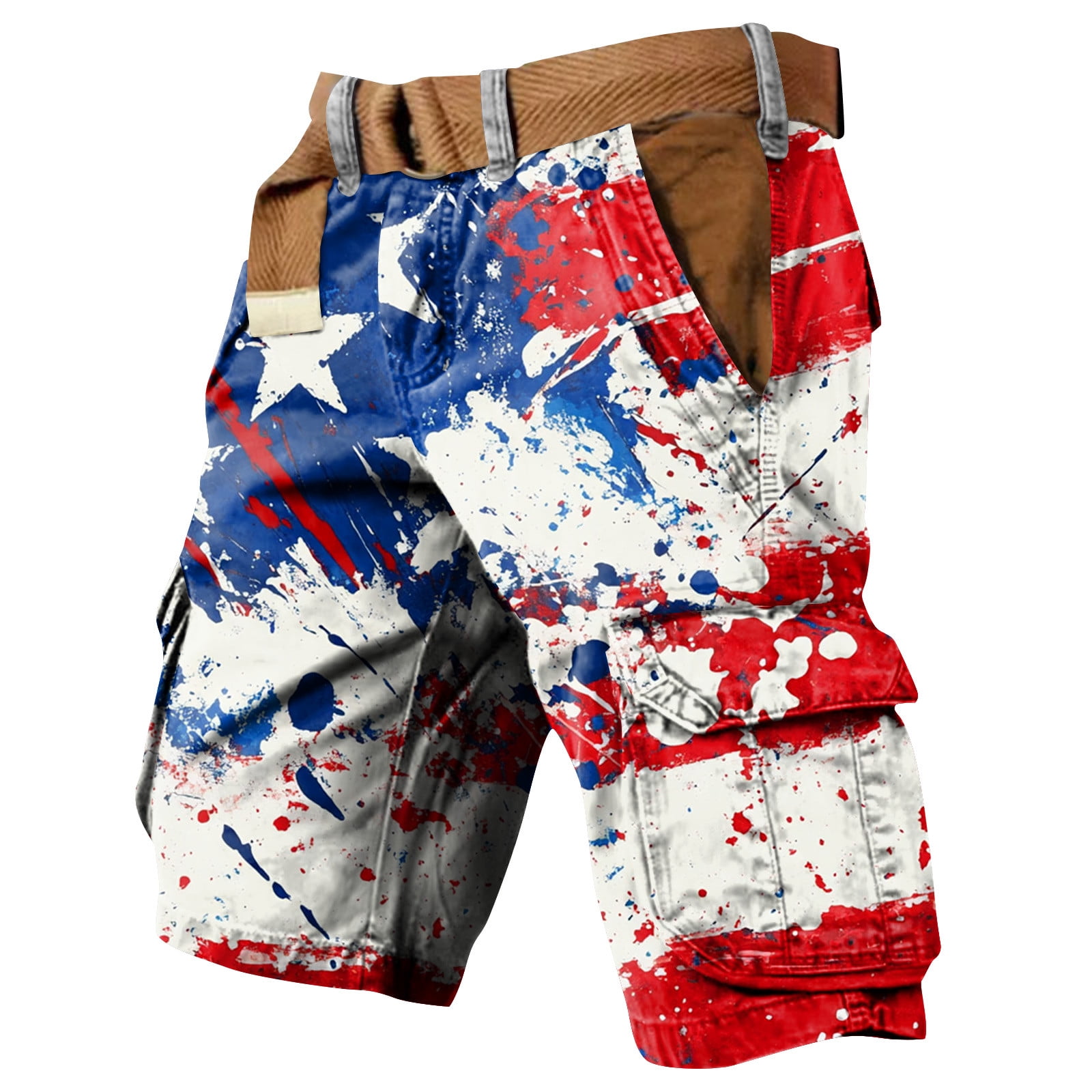 Hogleaql American Flag Cargo Pants for Men 2025 Patriotic Long Cargo ...
