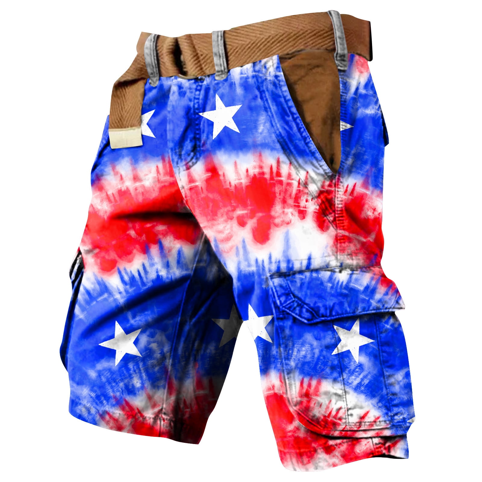 Hogleaql American Flag Cargo Shorts for Men 2025 Patriotic Jeans Shorts ...