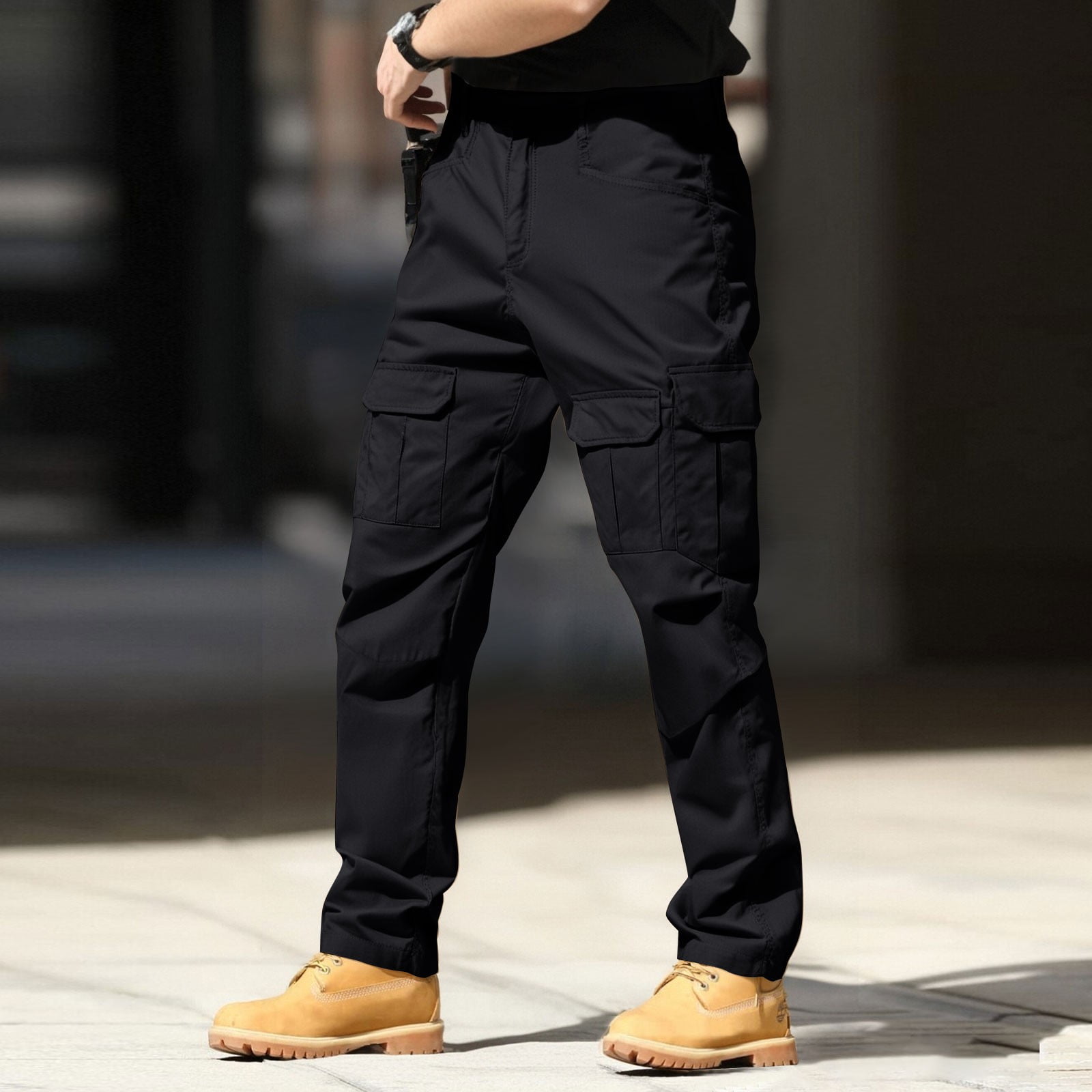 Hogleaql Cargo Work Pants for Men 2025 Casual Tactical Pants with ...