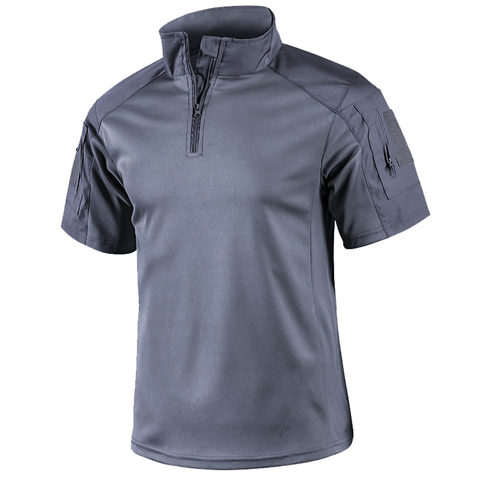 Hogleaql Men's Military Camouflage Shirts 1/4 Zip Training Top for ...