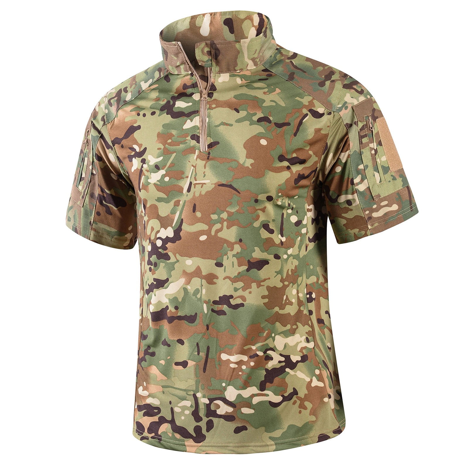 Hogleaql Men's Military Training Shirts Tactical Camouflage Combat ...