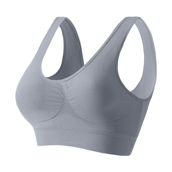 Hogleaql Women's No Underwire Bras Deep V Soft Everyday Bras Full ...