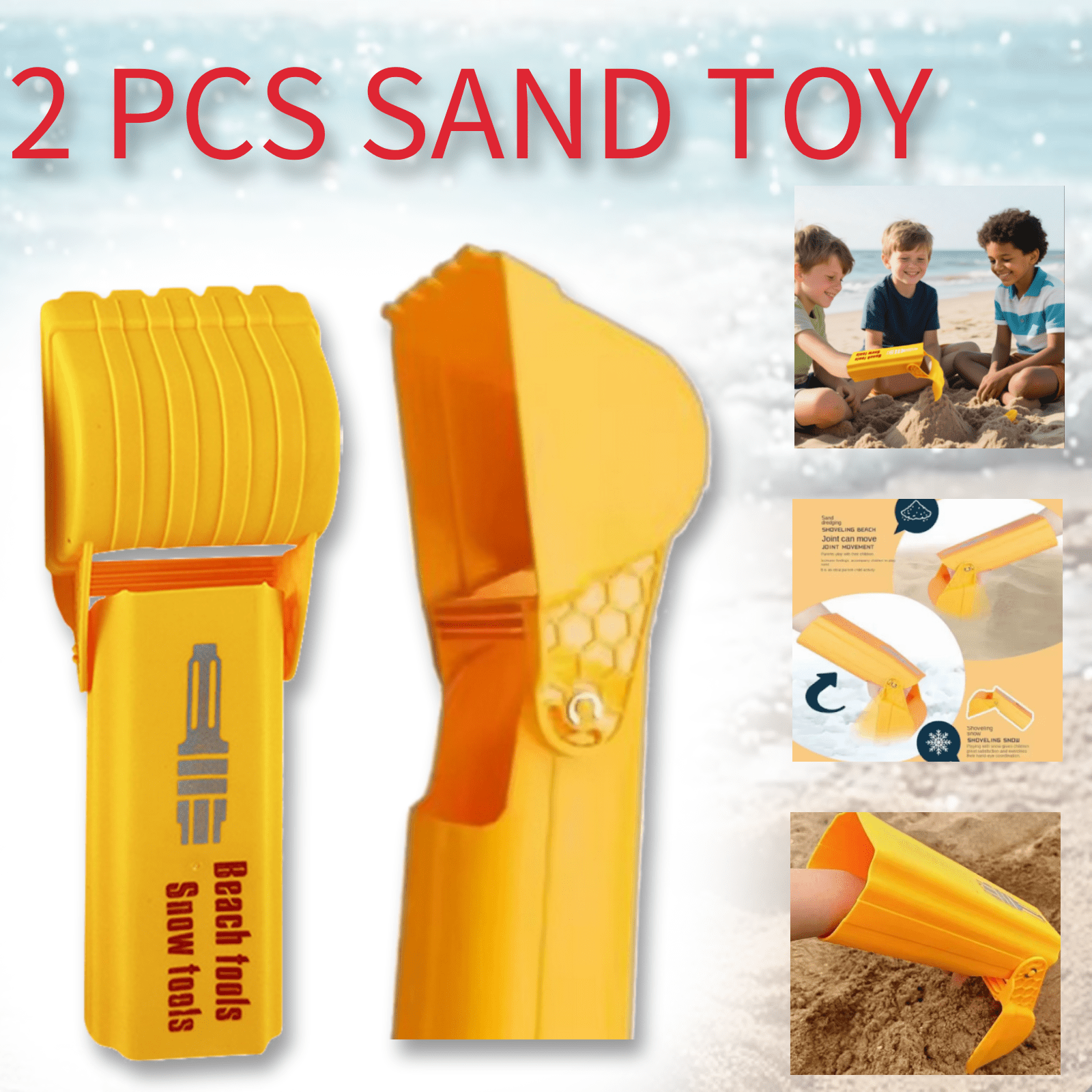 Hogloyecr 2PCS Beach Sandtoy| Hand Guard Digging Sandbox Toys| Handheld ...