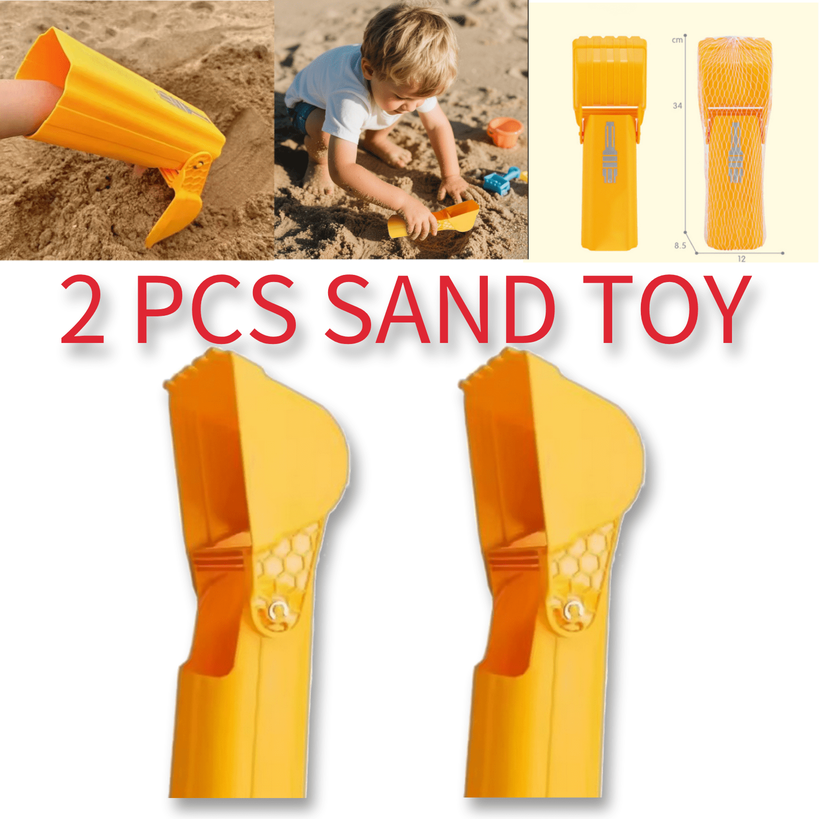 Hogloyecr 2PCS Hand Digger Toy| Hand Guard Digging Sandbox Toys| Large ...