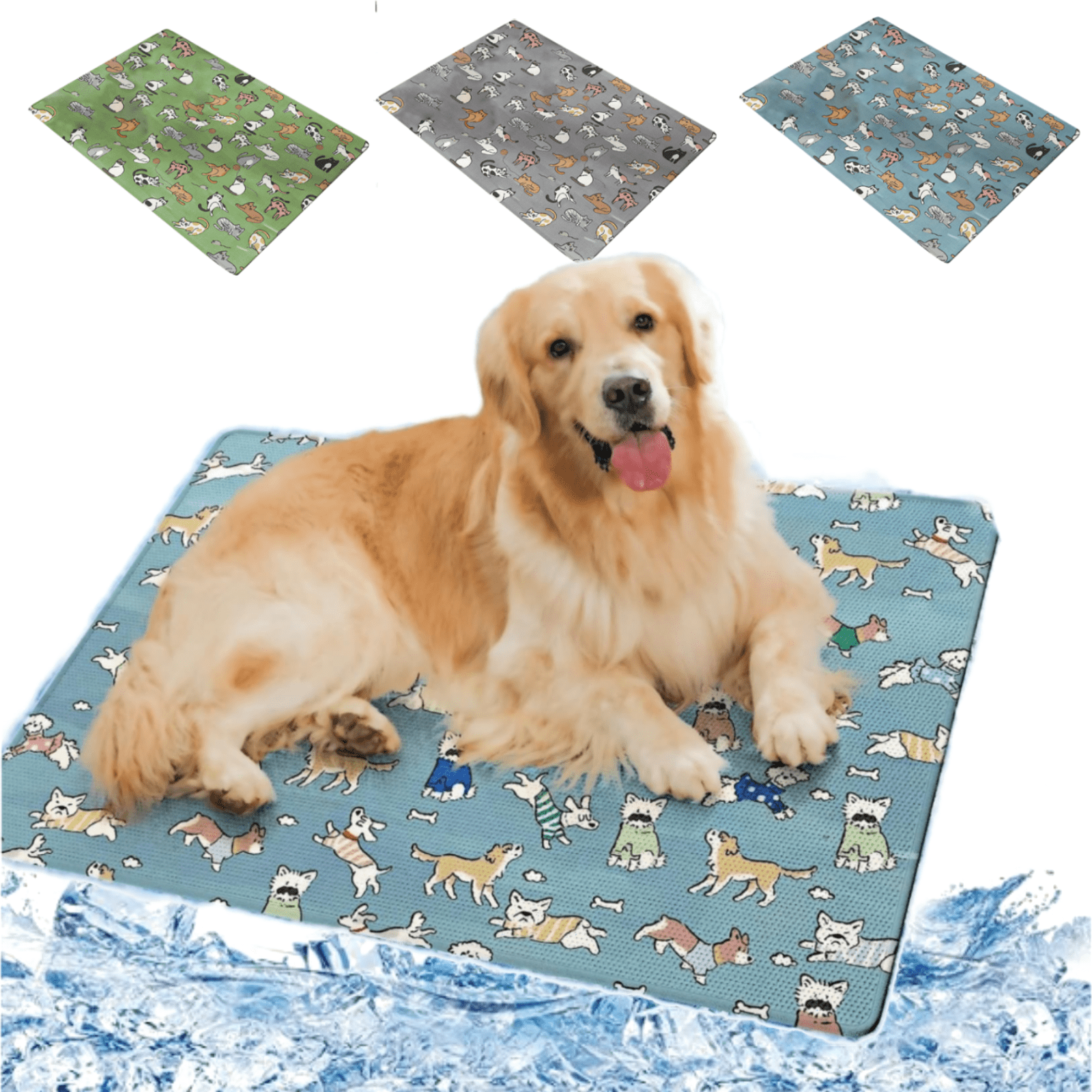 Hogloyecr Cooling Mat for Dogs Easy Clean Cat Cooling Mat Reusable Cold ...