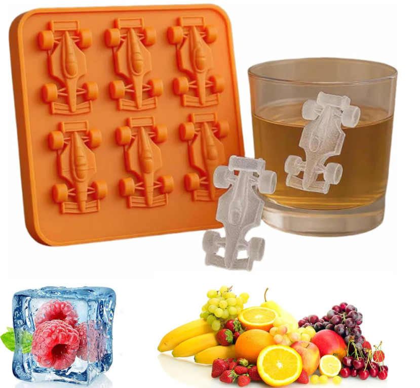 Hogloyecr F1 Ice Mold, Formula Racing Car Ice Mold, Silicone Racing Car ...