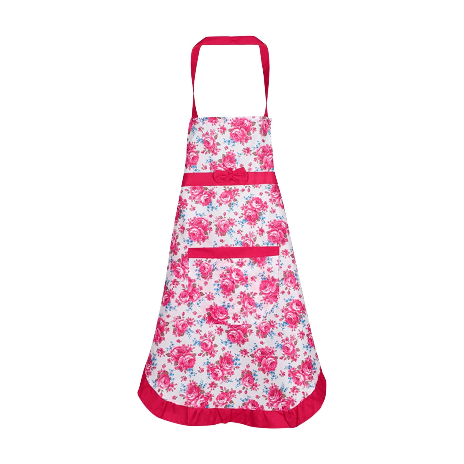 Hogloyecr Vintage Rose Flower Pattern Floral Aprons Soft Adjustable ...