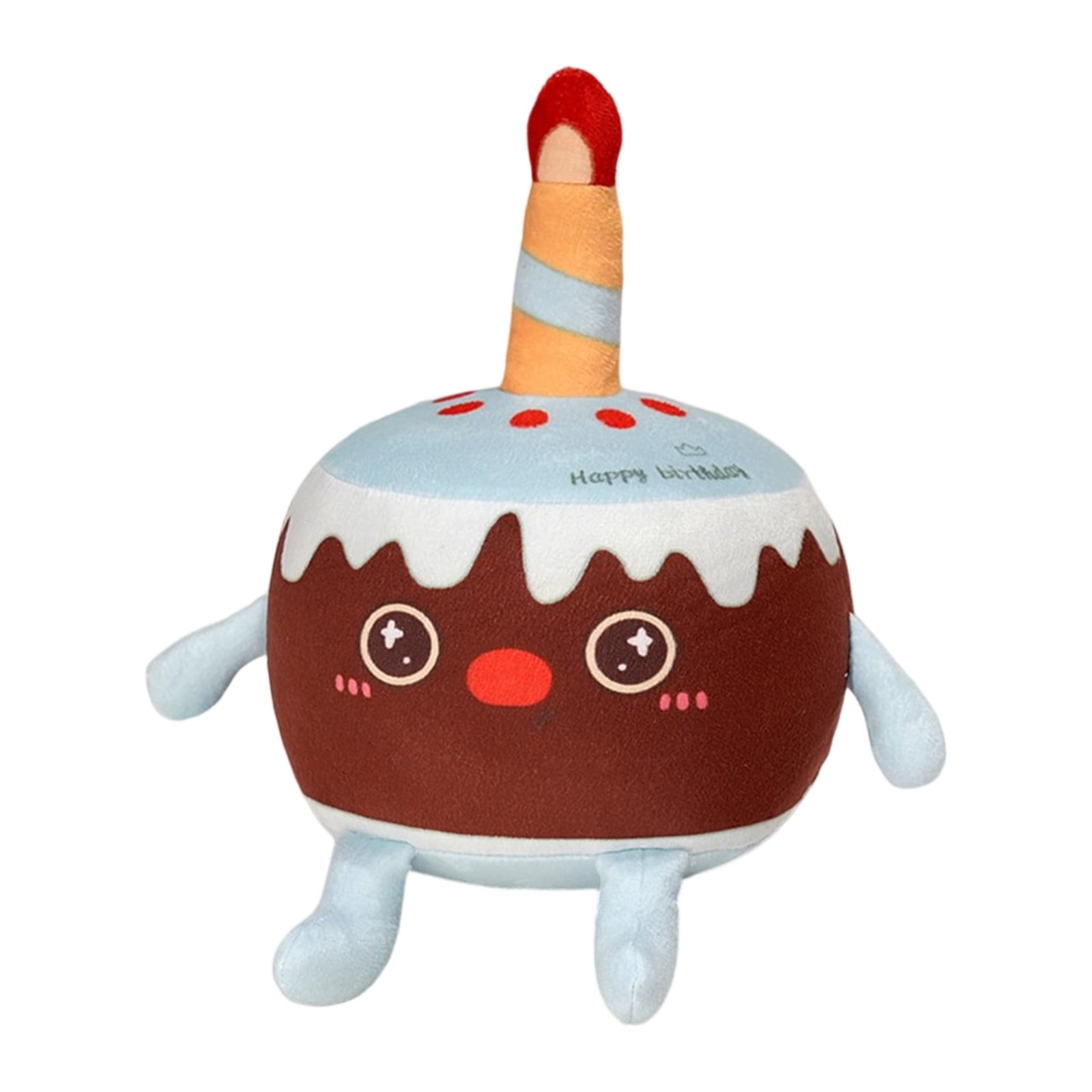 Hogloyu Adorable Happy Birthday Cake Plush Toy - 10'' Soft Funny Food ...