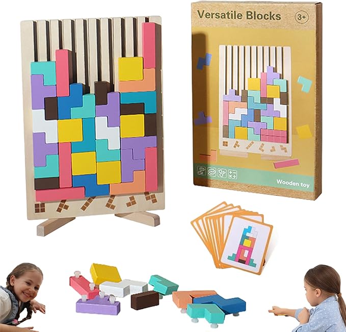 Hogloyuc 3D Wooden Stacking Puzzle Toy Art - Decorative Home Ornaments ...