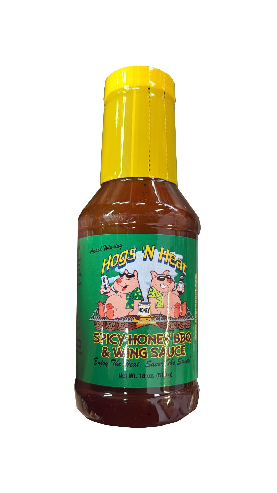 Hogs 'N Heat Spicy Honey BBQ & Wing Sauce - Walmart.com