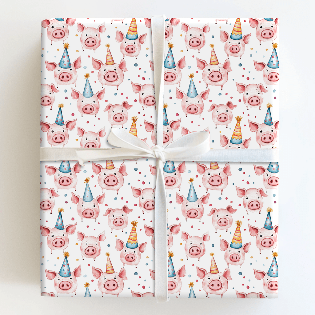 Hogs and Wishes - Christmas Wrapping Paper Roll - Gift Wrap for ...