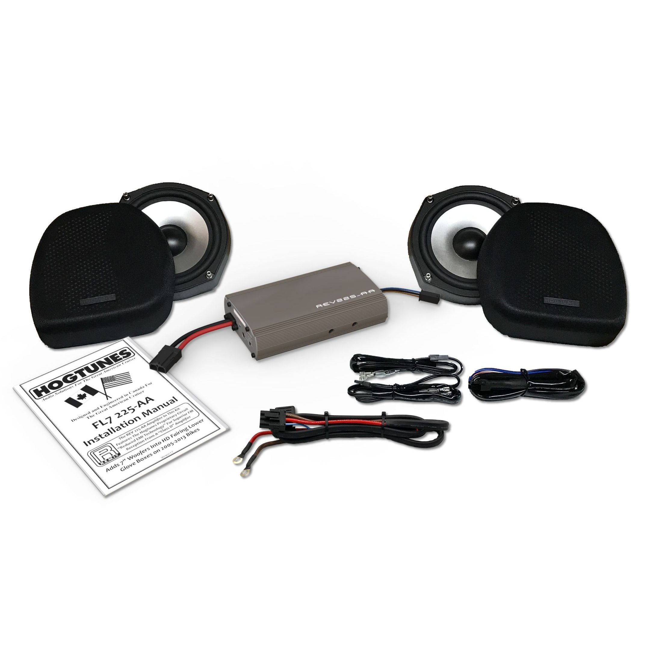 Hogtunes 225 Watt Amplifier - 7.0" Lowers Woofer Kit (FL7-225-AA ...