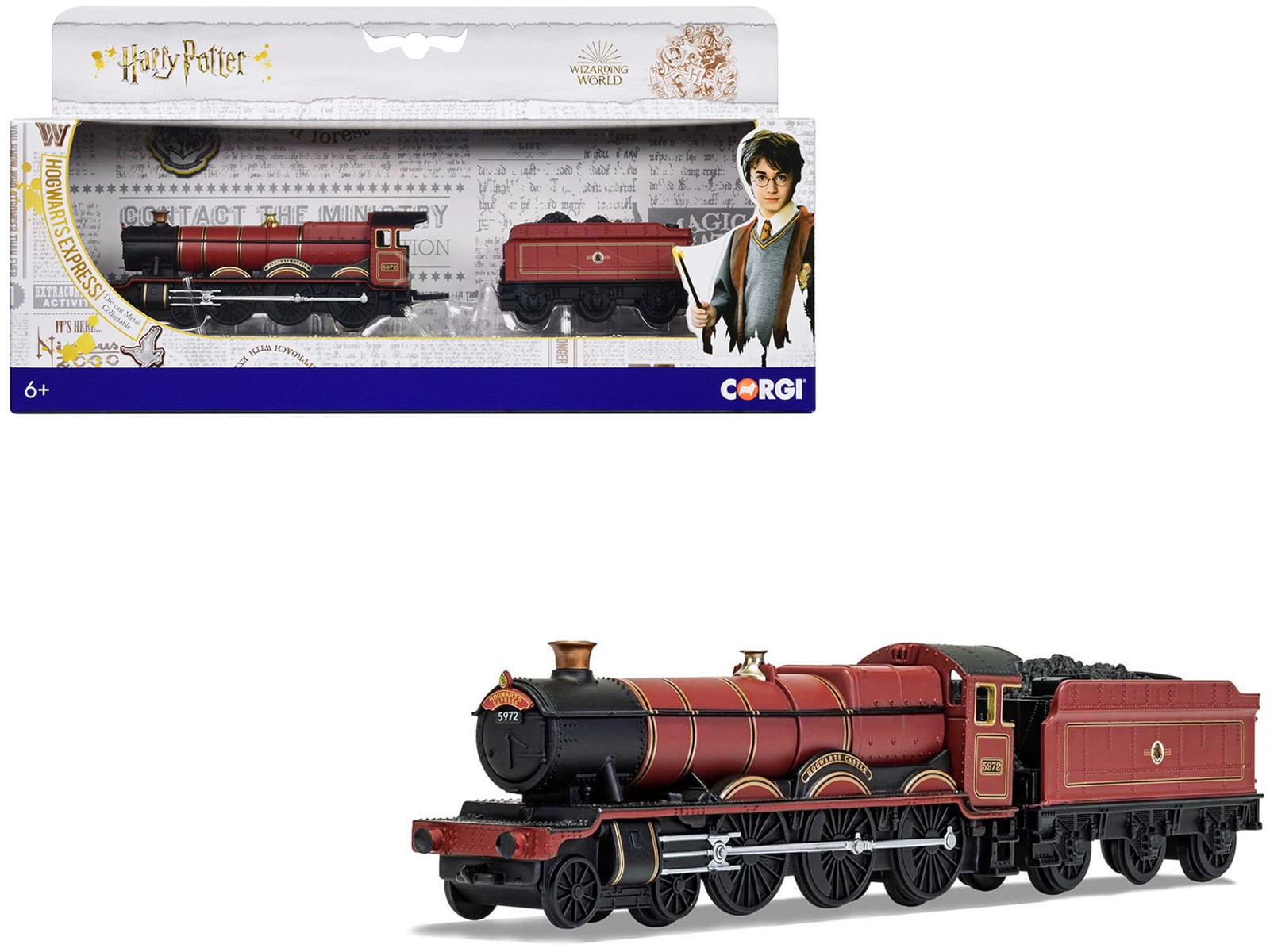 Hogwarts Express Locomotive with Coal Train Car "Harry Potter" Movie ...