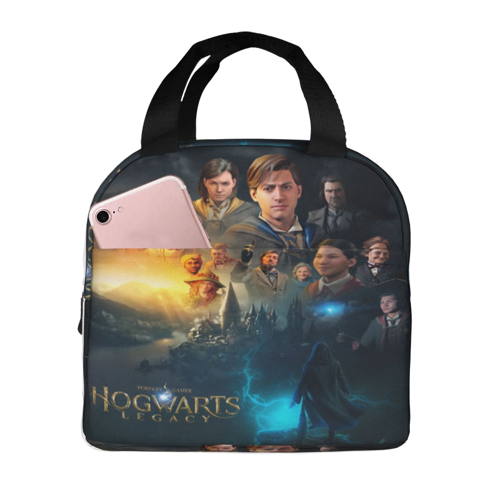 Hogwarts Legacy Lunch Bag, Insulated Lunch Box Large Capacity Reusable ...