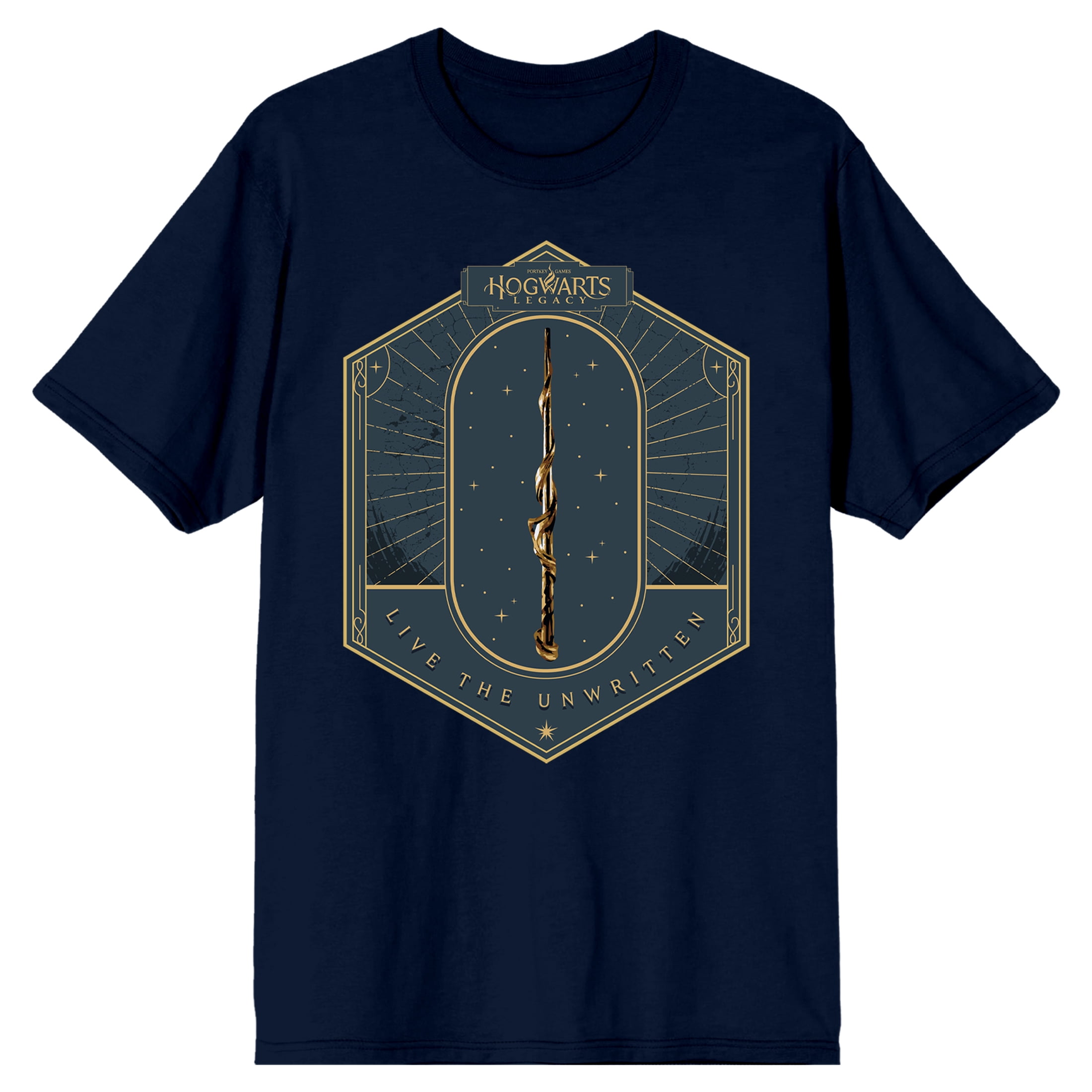 Hogwarts Legacy Wizard Wand Live The Unwritten Crew Neck Short Sleeve ...