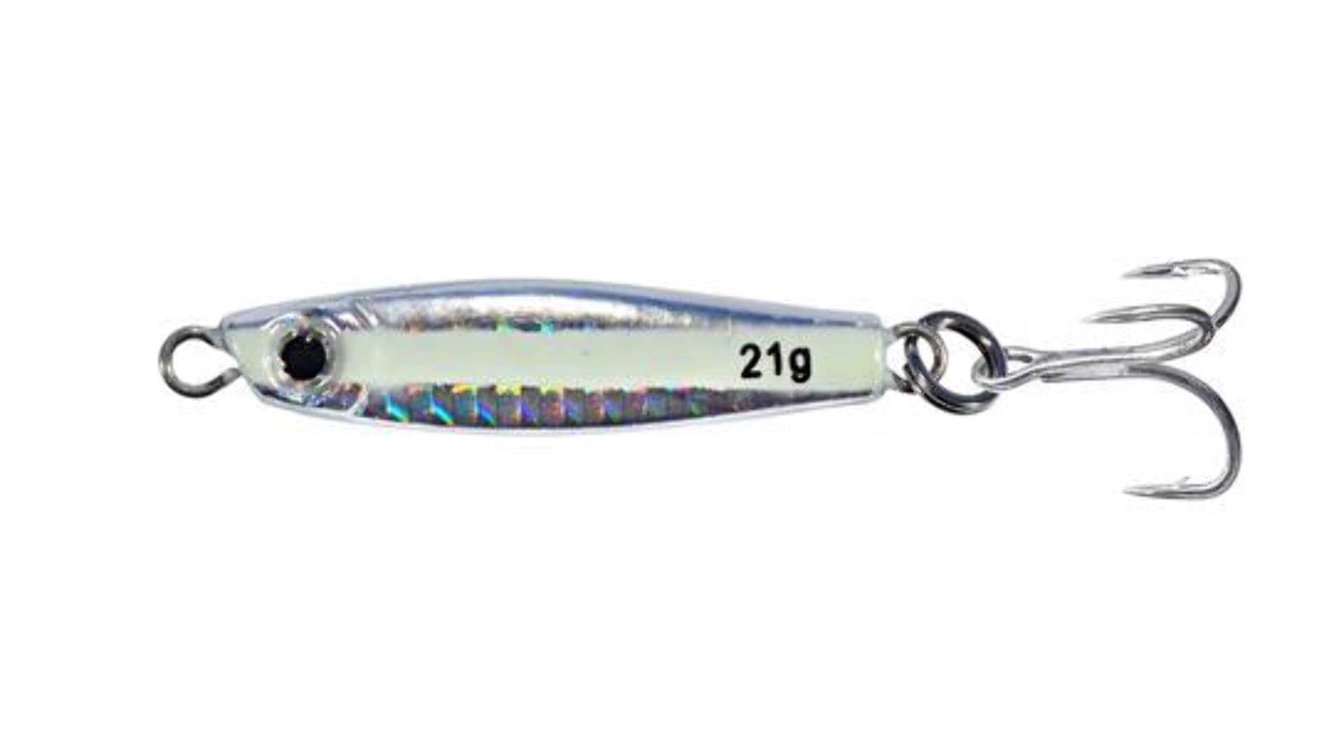 Hogy Heavy Minnow Jig with VMC Treble Hook, 1/2oz, Silverside - Walmart.com