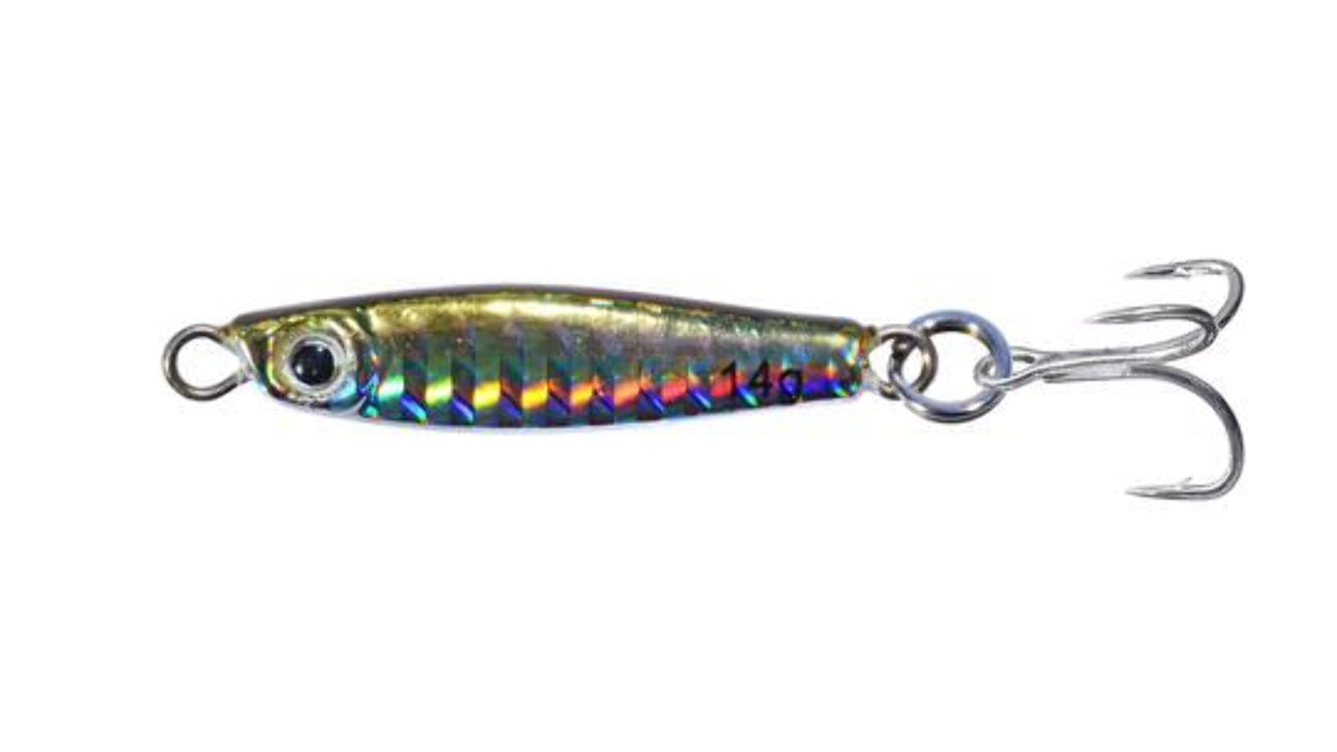 Hogy Heavy Minnow Jig with VMC Treble Hook, 2oz, Olive - Walmart.com