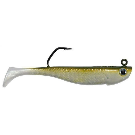 Hogy Protail Paddle Swimbait, 5.5", 2oz, Olive - Walmart.com