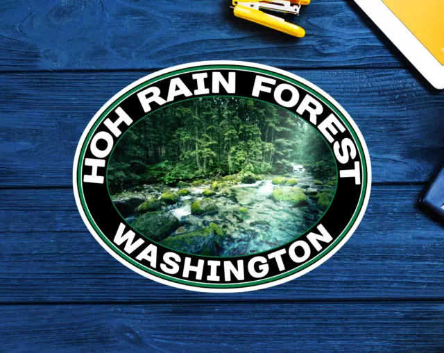 Hoh Rain Forest Olympic National Forest Decal Sticker Washington ...