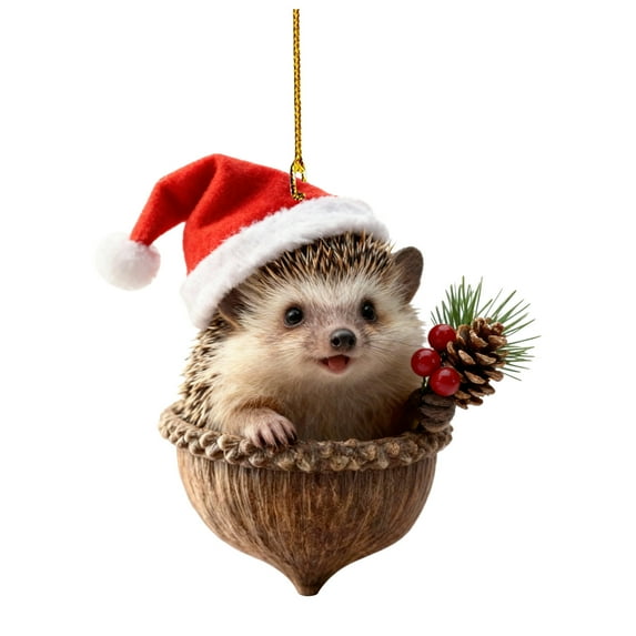 Hohaski Acrylic Christmas Tree Animals Ornaments forest Animals Print ...