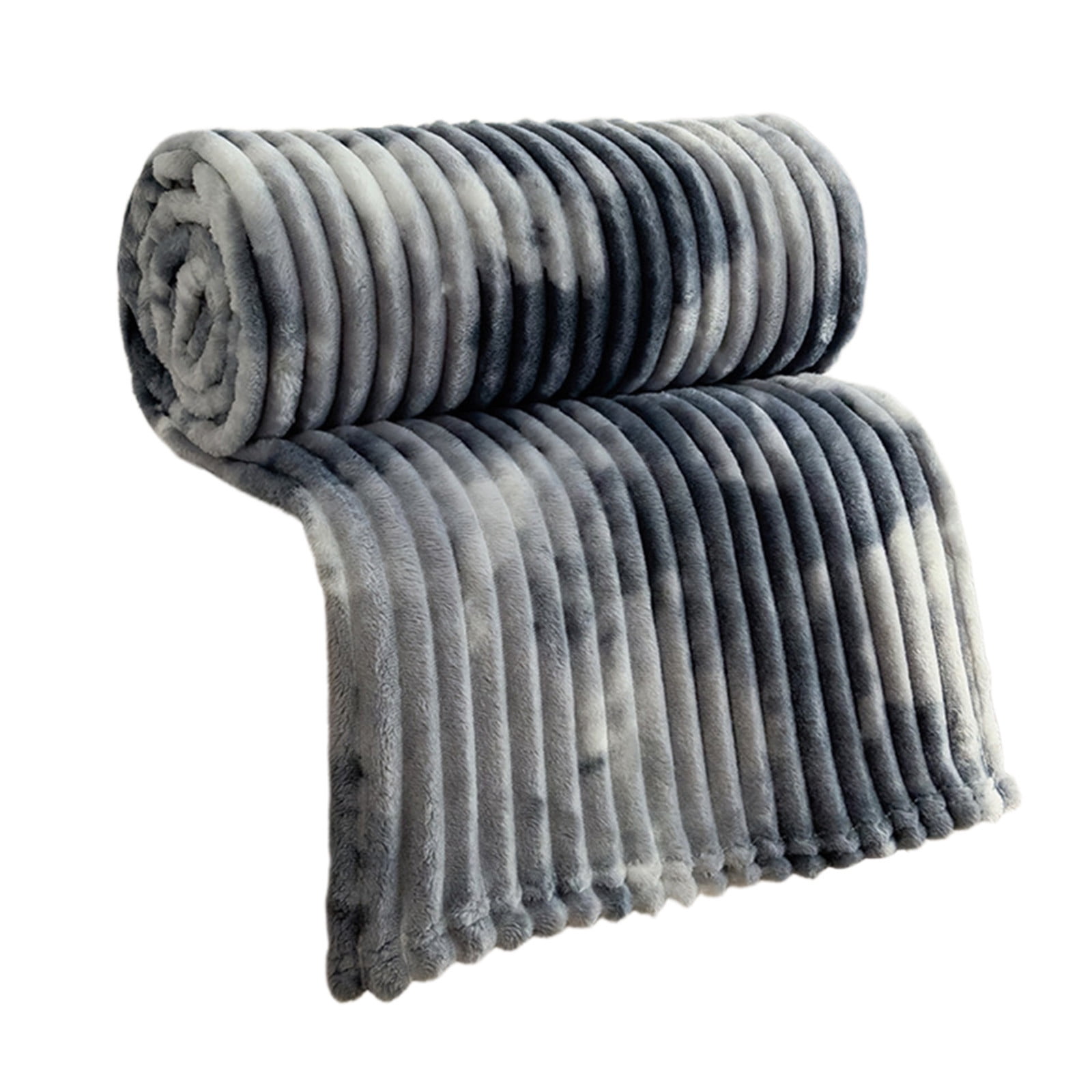 Hohaski Blue Velvet Blanket Nap Cover Conditioning Winter Thick Cozy ...