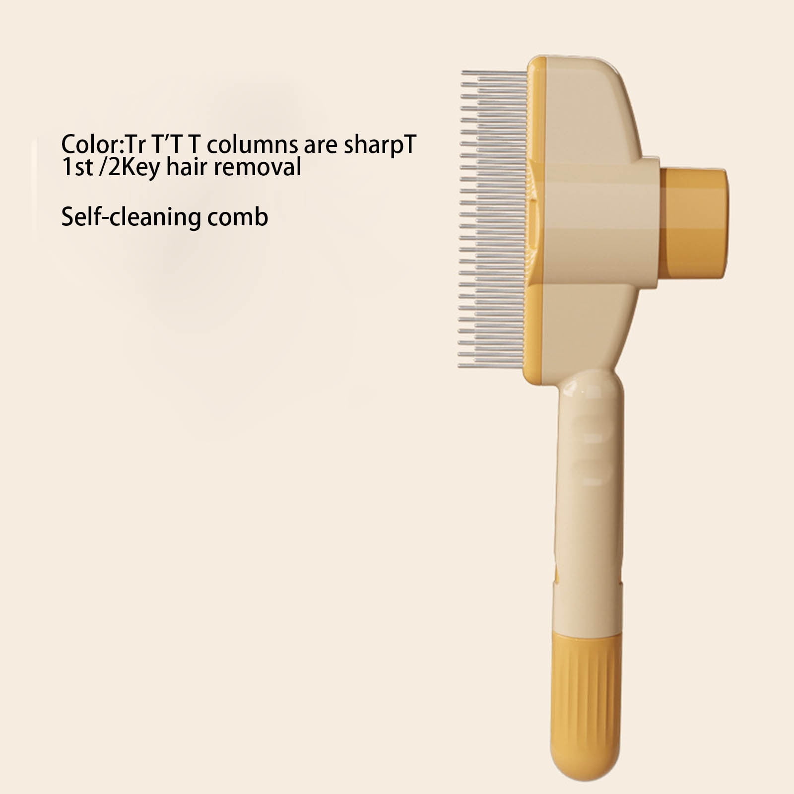 Hohaski Brush with Release Button Grooming Brushes for Indoor Cats ...