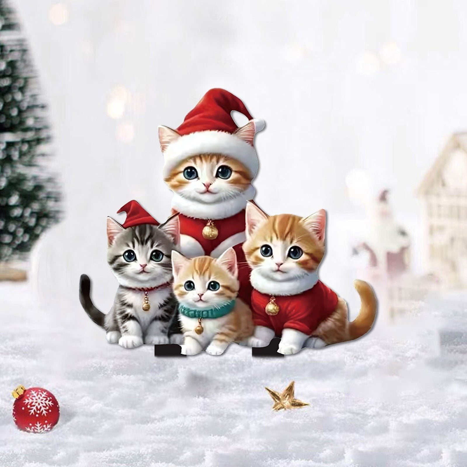 Hohaski Cute Family Flowerpot Plant Garden Decoration Ground Insert ...