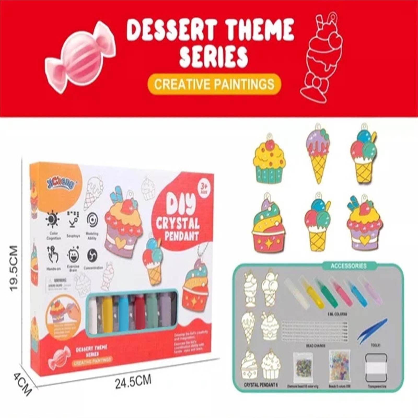 Hohaski DIY Crystal Paint Arts and Crafts Set Three Dimensional Baking ...