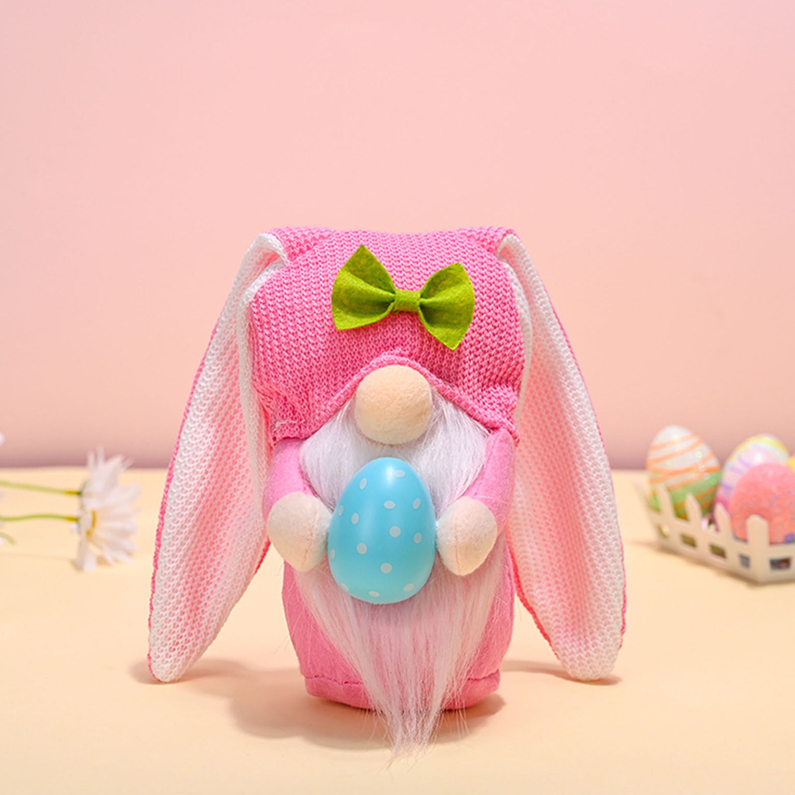 Hohaski Easter Long Eared Rabbits Faceless Doll - Creative Rudolph Doll ...