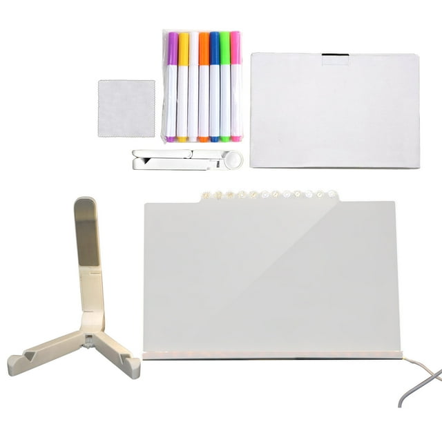 Hohaski LED Note Board with Colors Light Up Acrylic Message Board Led ...