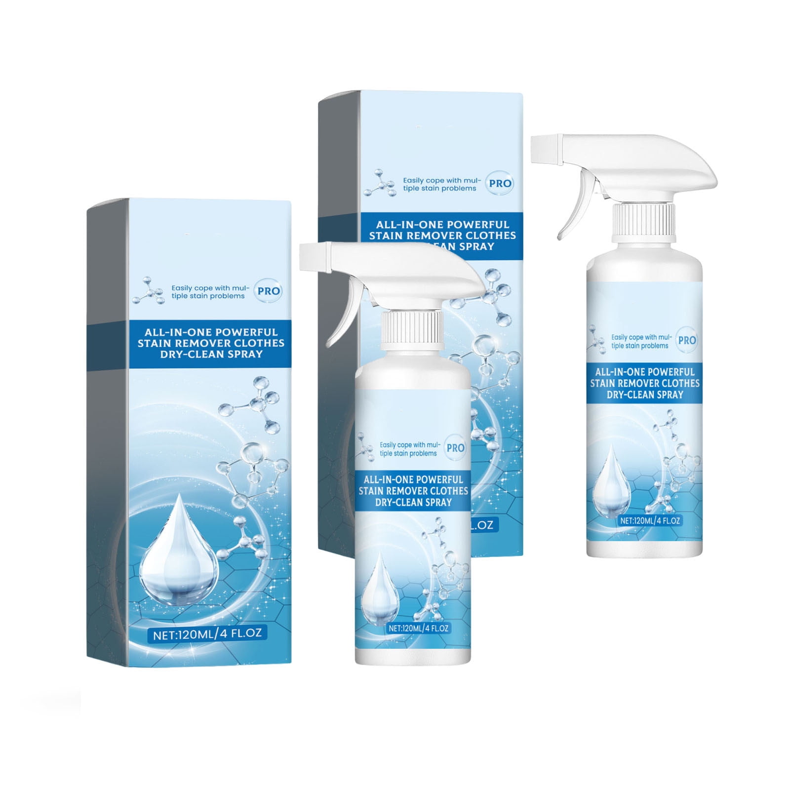 Hohaski Multi-Purpose Cleaner Laundry Stain Remover Spray for Clothes ...