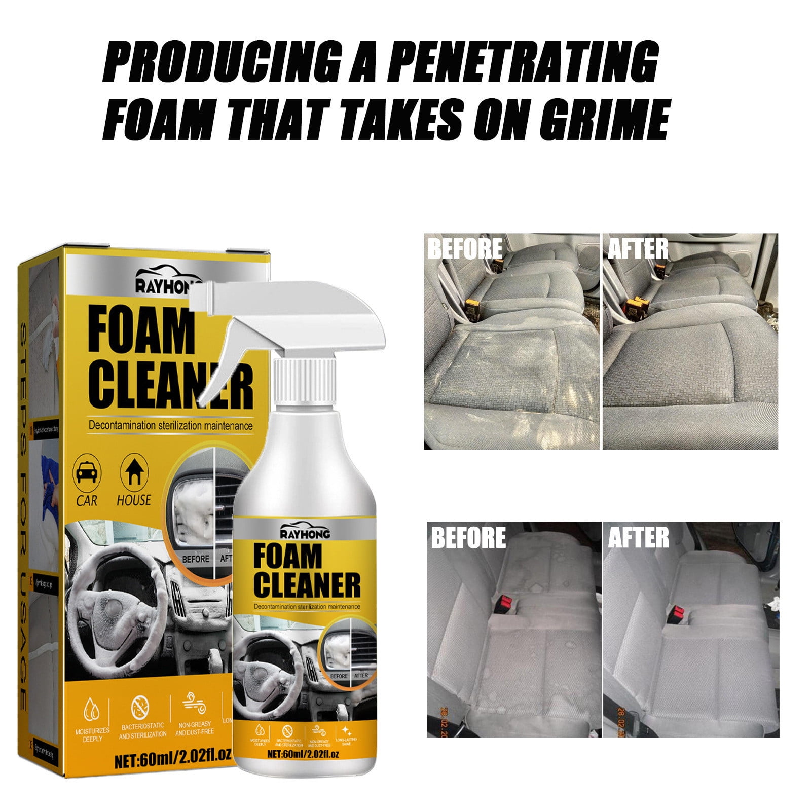 Hohaski Multi Purpose Foam Cleaner All-round Foam Cleaner Glazing ...