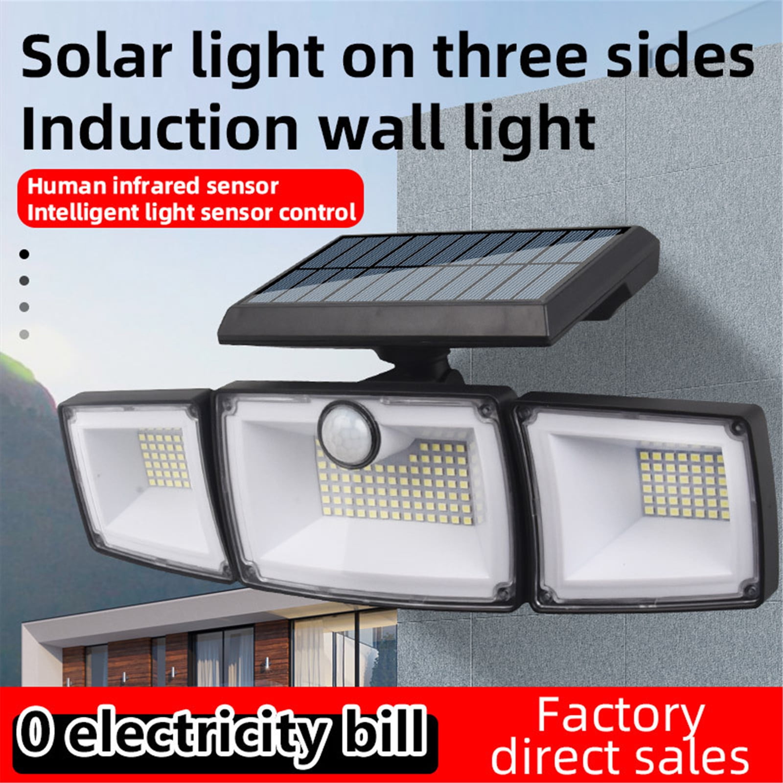 Hohaski New Sensor Garden LED Outdoor Light with Pole - Automatic ...